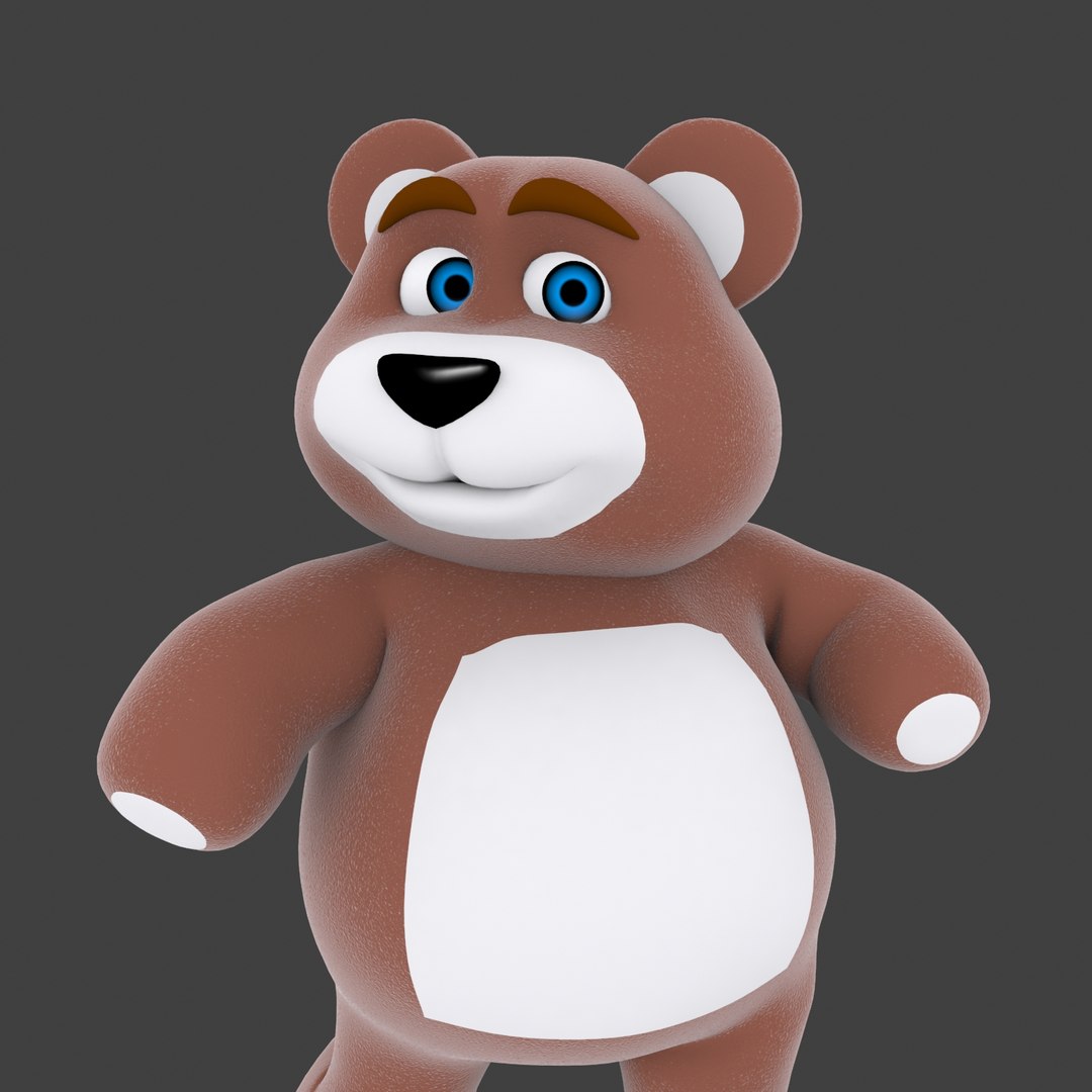 3d bear cartoon