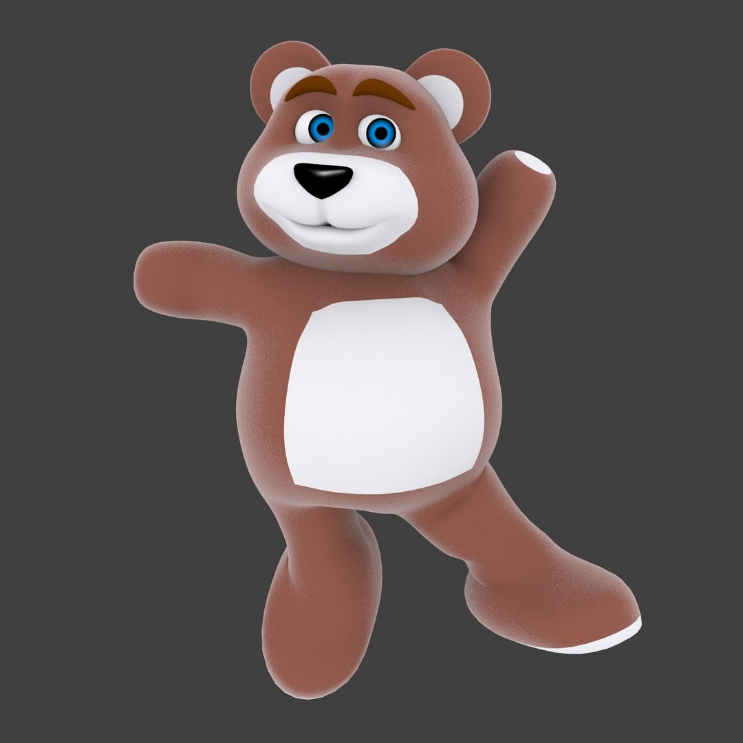 3d bear cartoon