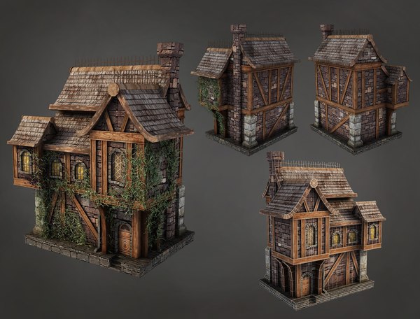 3d house pub model