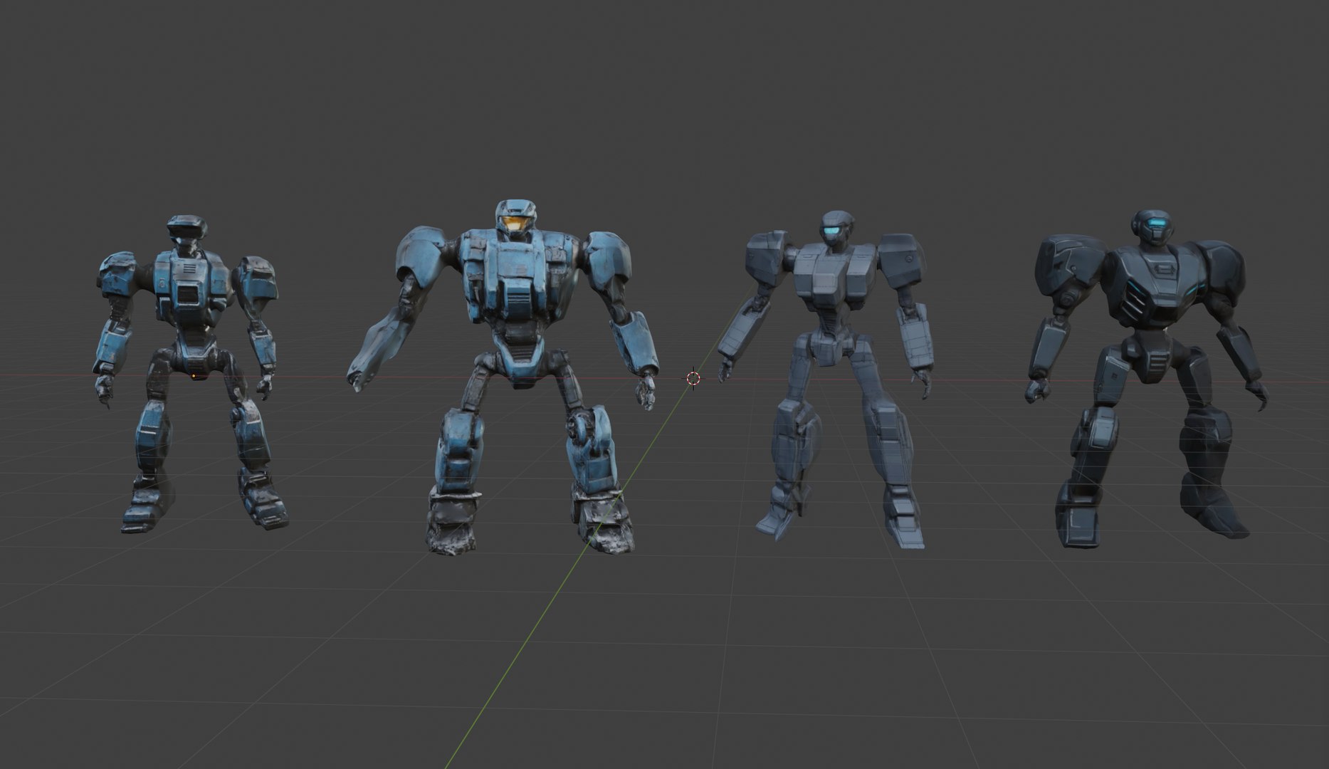 3D Hard Surface Robot Components Model - TurboSquid 2254057