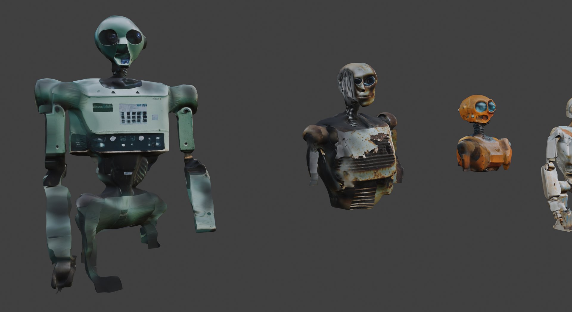 3D Hard Surface Robot Components Model - TurboSquid 2254057