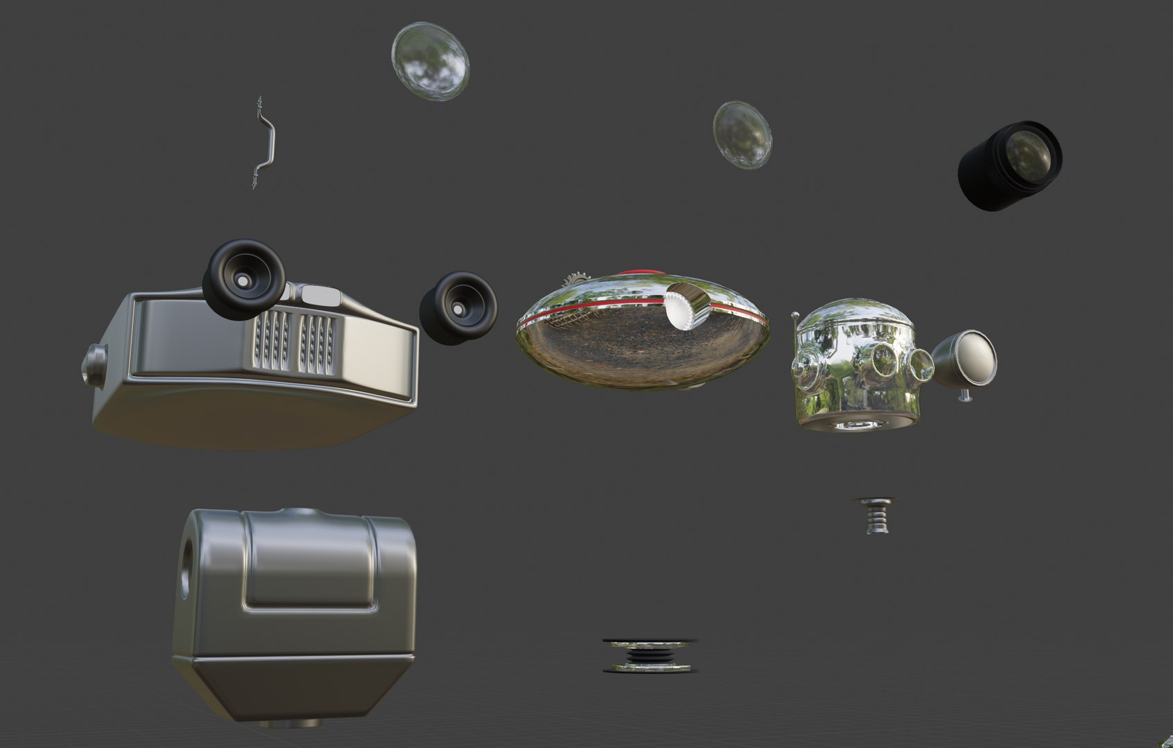 3D Hard Surface Robot Components Model - TurboSquid 2254057