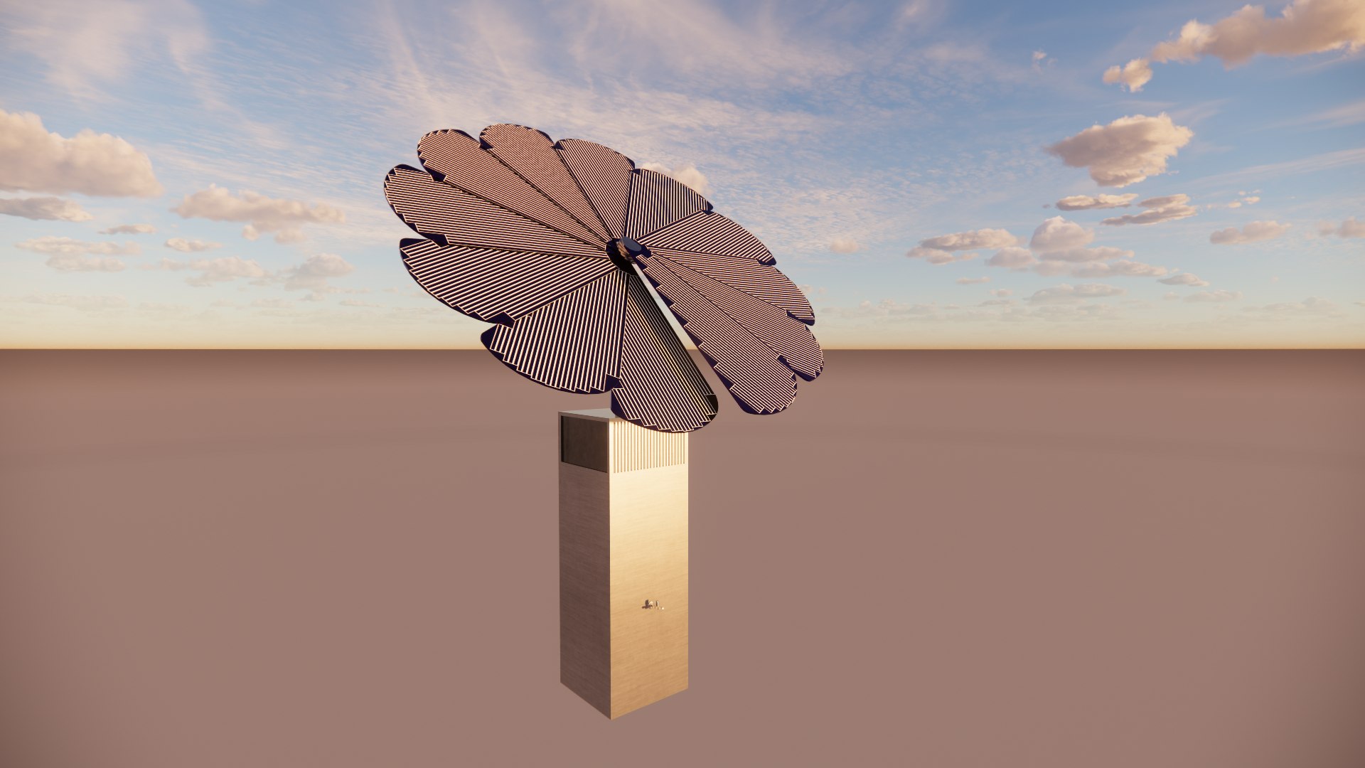 3D Sunflower Solar Panel Model - TurboSquid 2277164
