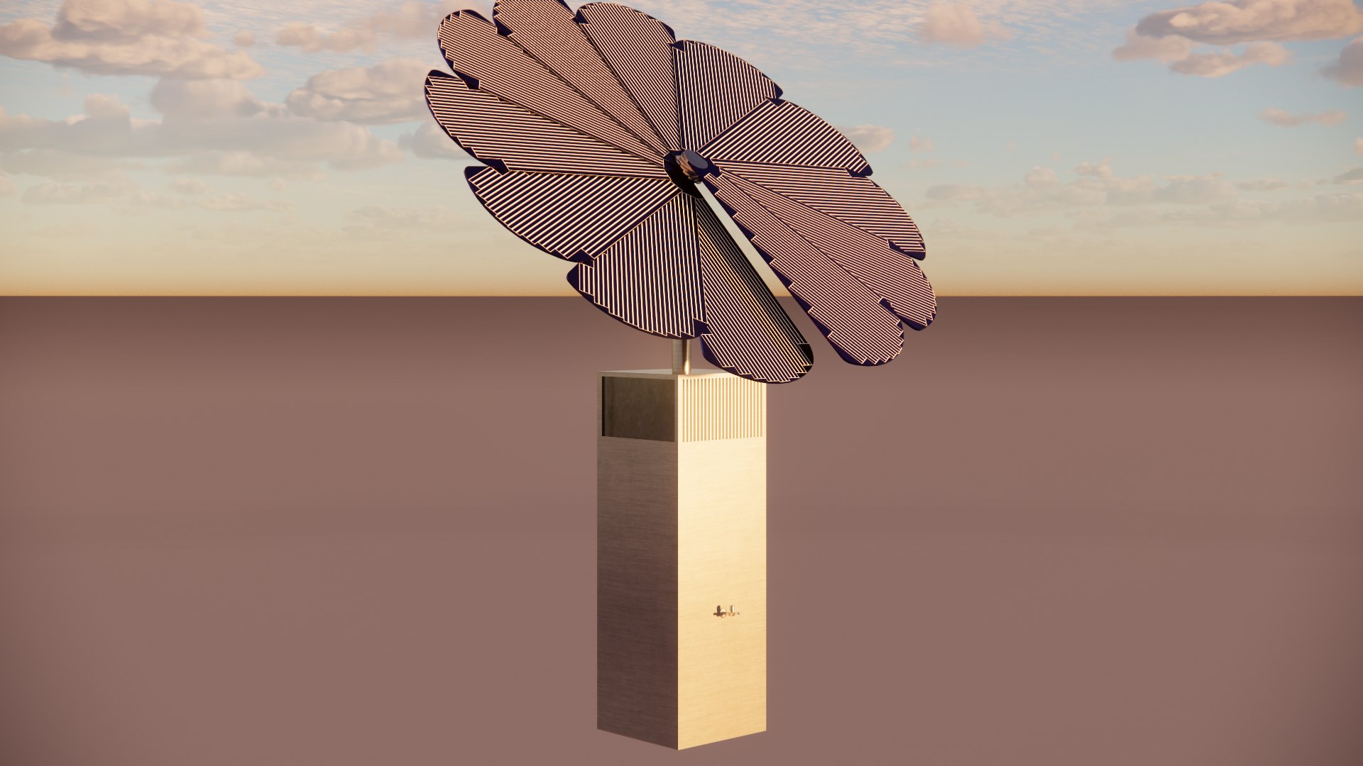 3D Sunflower Solar Panel Model - TurboSquid 2277164