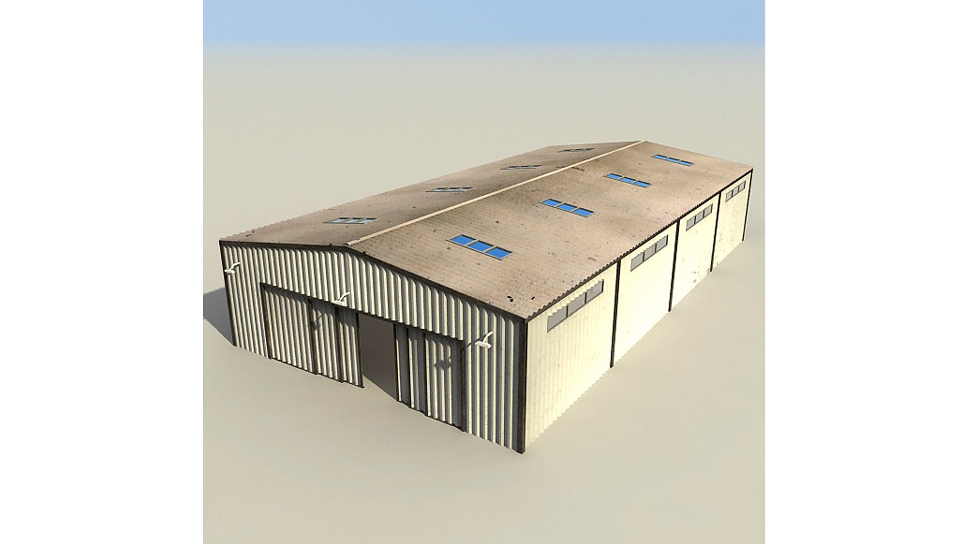 Hangars Warehouses 3d Model