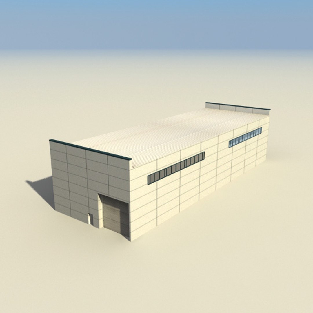 hangars warehouses 3d model