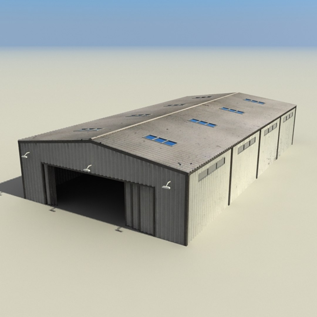 hangars warehouses 3d model
