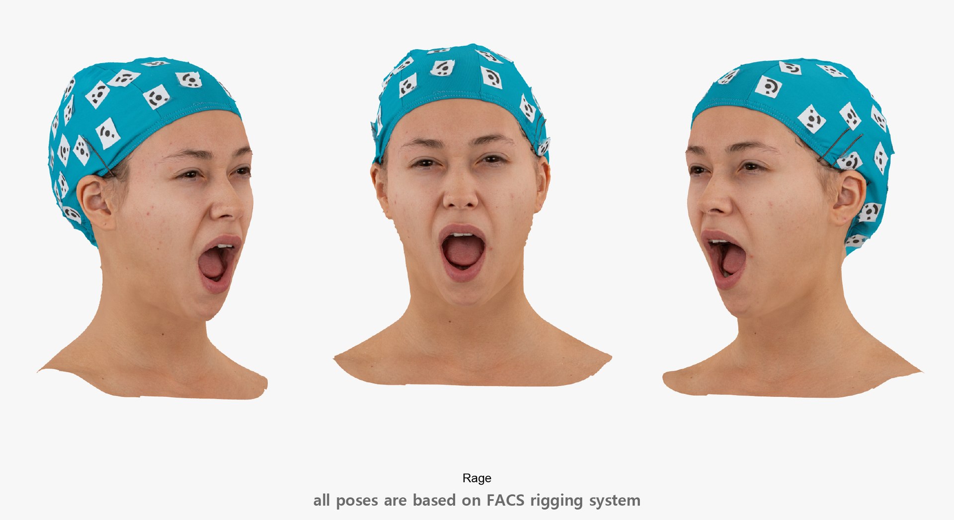 Freya RAW Scans Main Expression Set - 10 Poses Collection Model ...