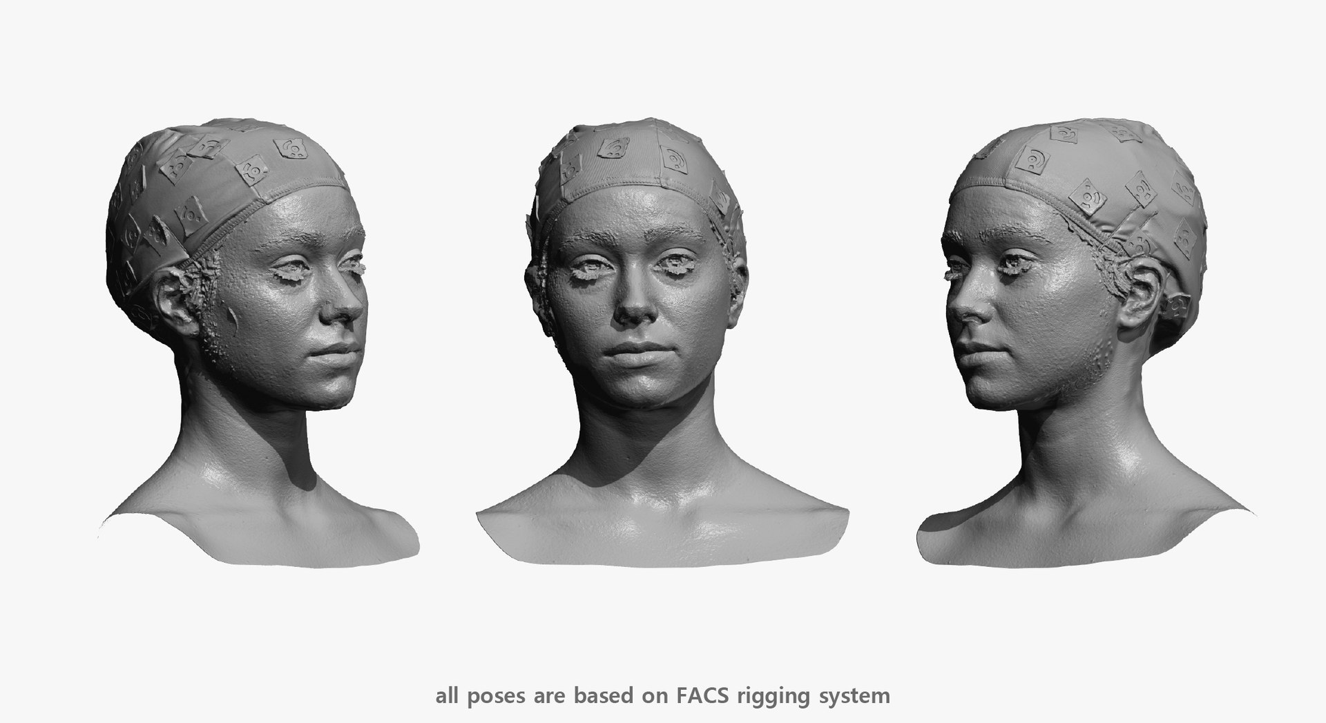 Freya RAW Scans Main Expression Set - 10 Poses Collection Model ...