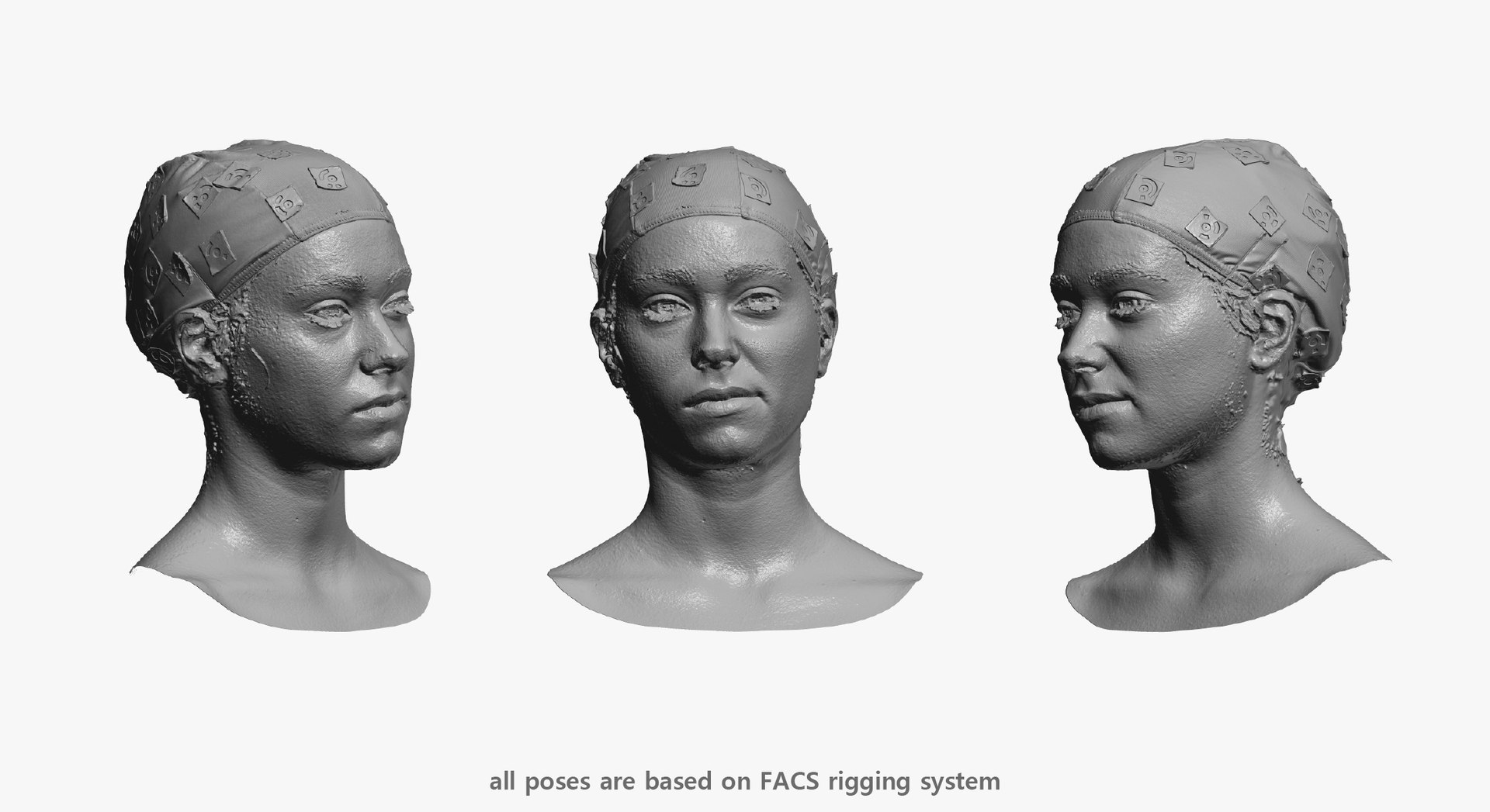 Freya RAW Scans Main Expression Set - 10 Poses Collection Model ...