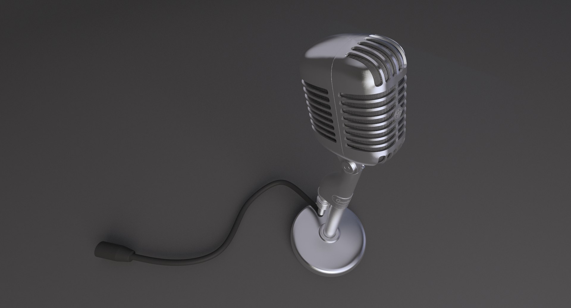 3D Model Retro Microphone - TurboSquid 1256038