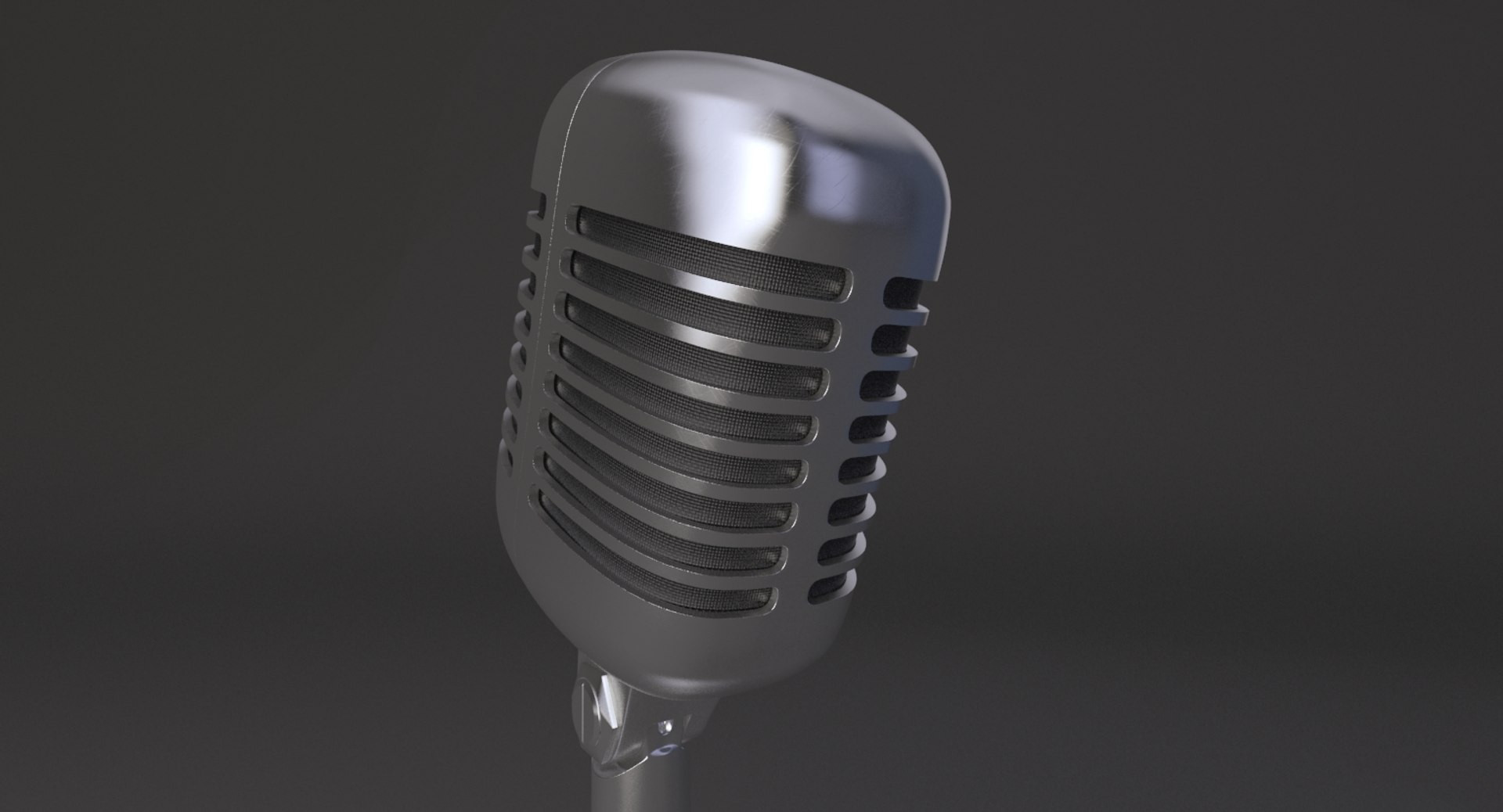 3D Model Retro Microphone - TurboSquid 1256038