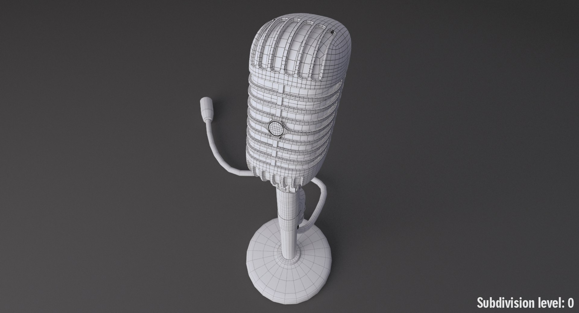 3D Model Retro Microphone - TurboSquid 1256038
