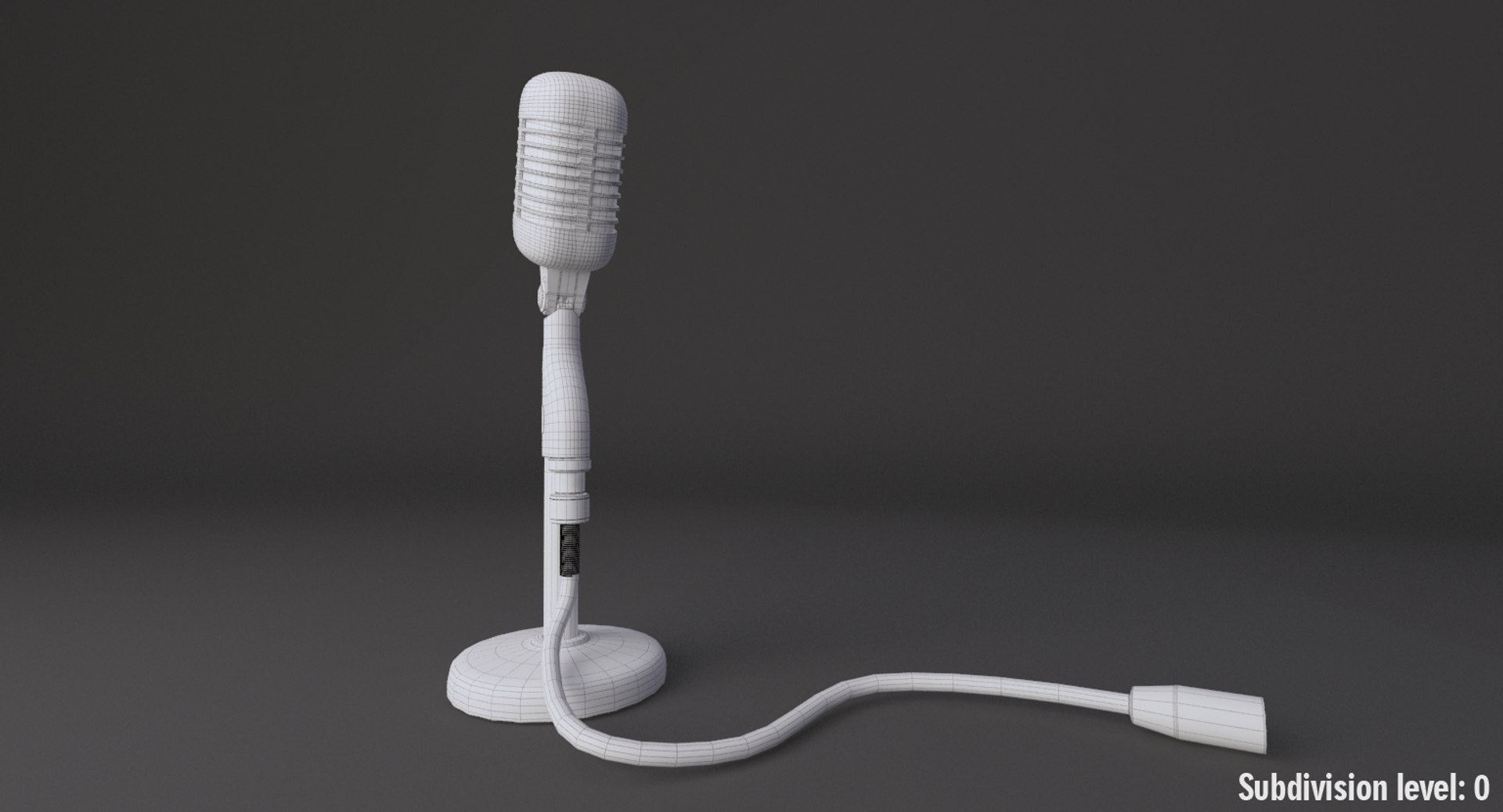 3D Model Retro Microphone - TurboSquid 1256038