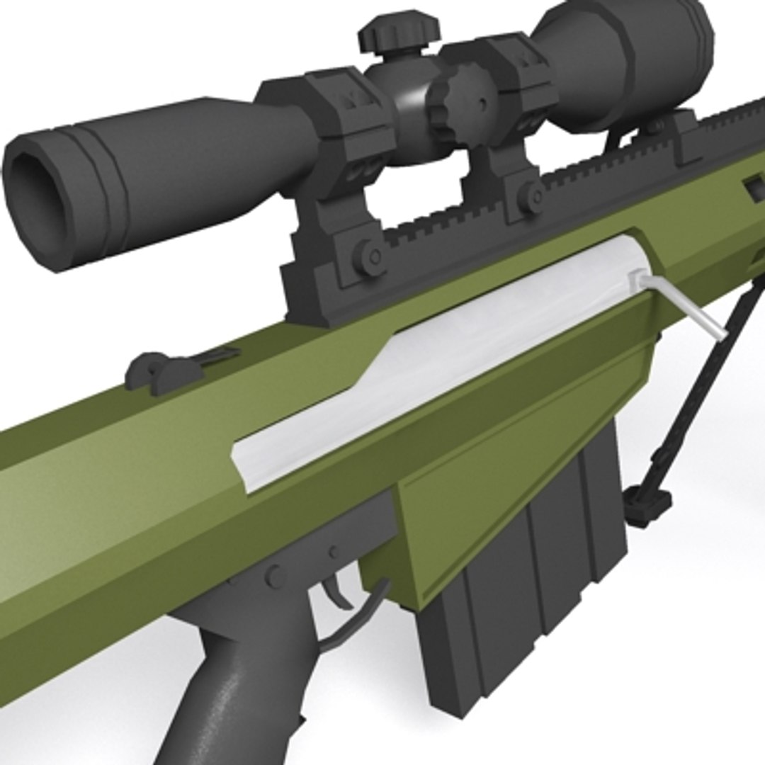 Dwg Barrett M82 Rifle M82a1m