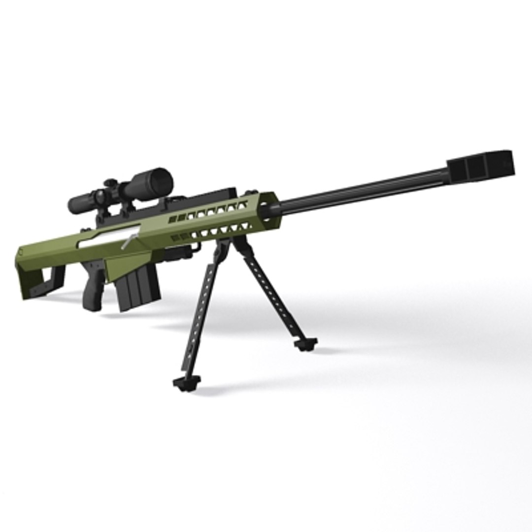 Dwg Barrett M82 Rifle M82a1m