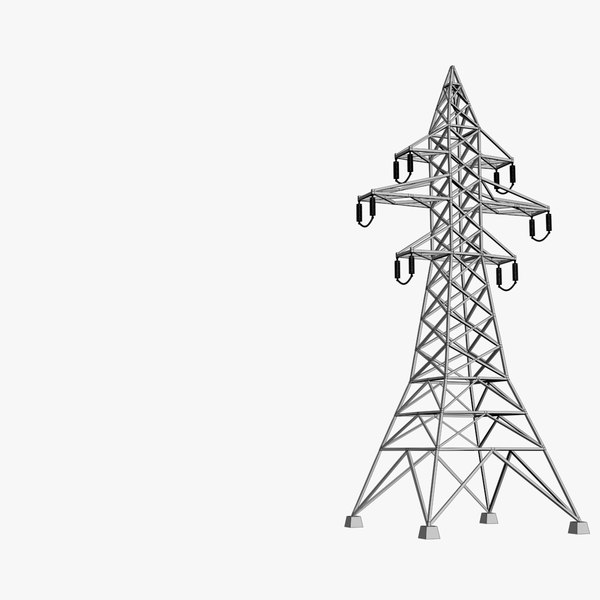 power line 3d model