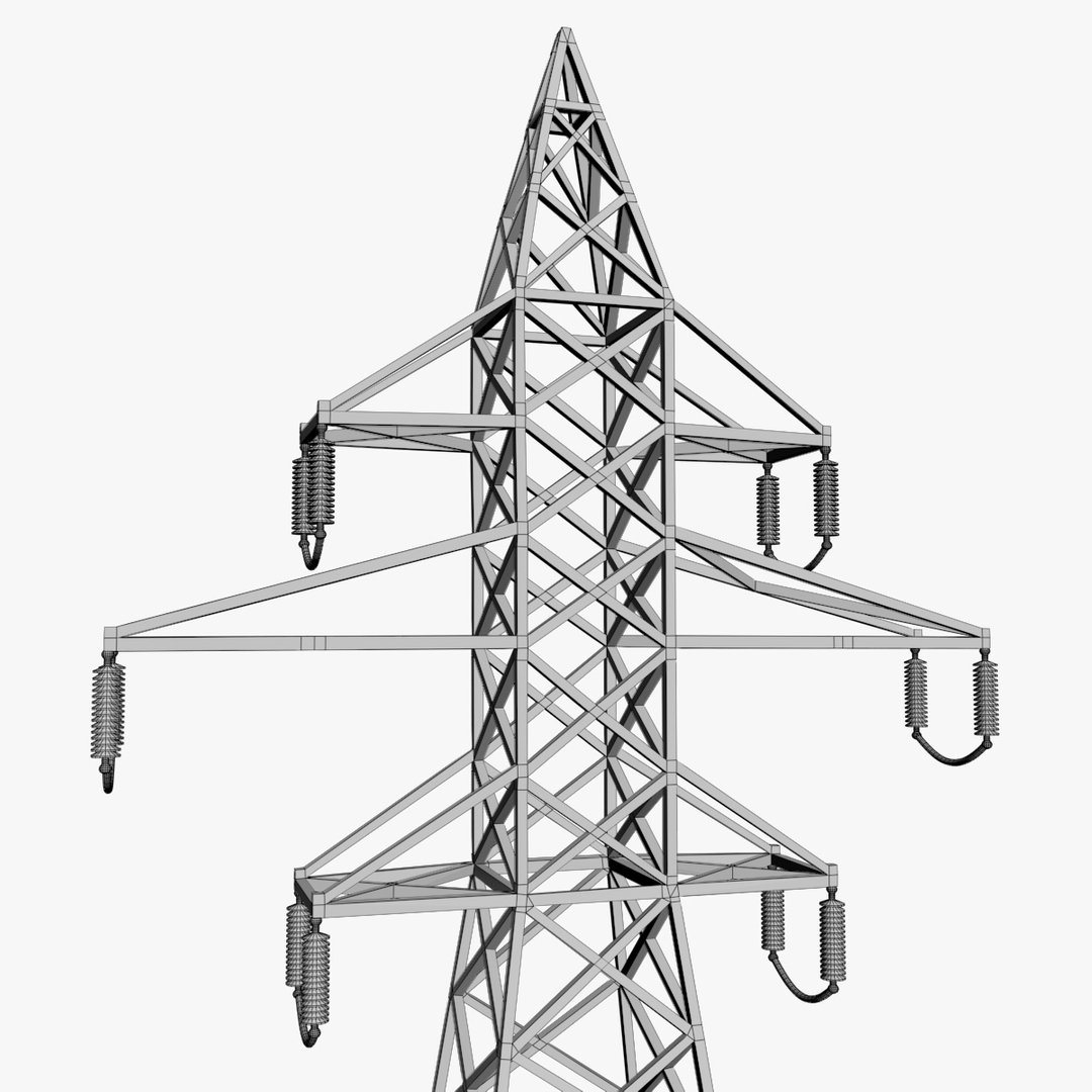 power line 3d model