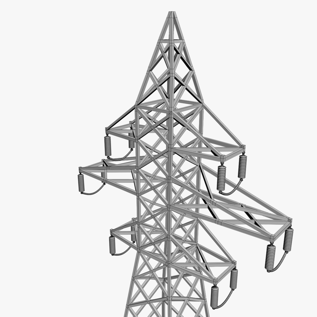 power line 3d model