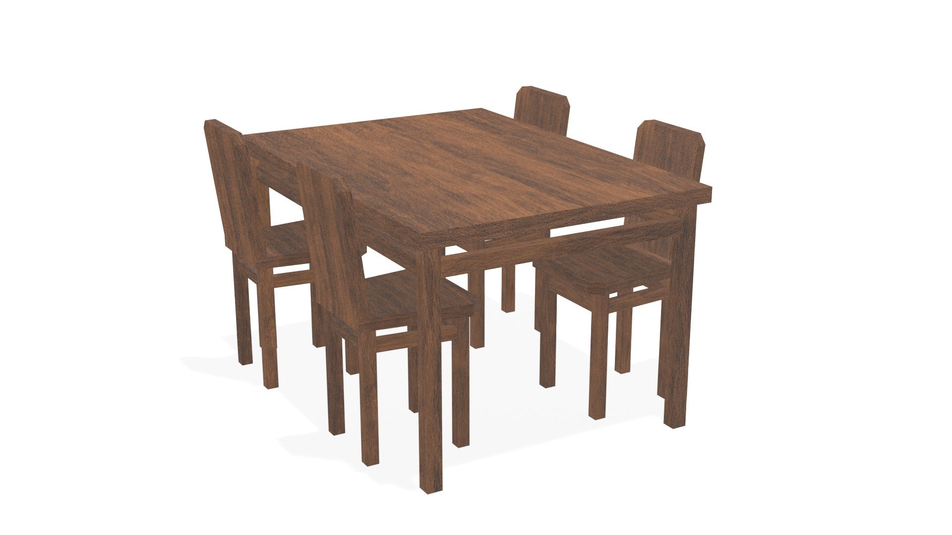 3D Simple RectangularTable - TurboSquid 2175037