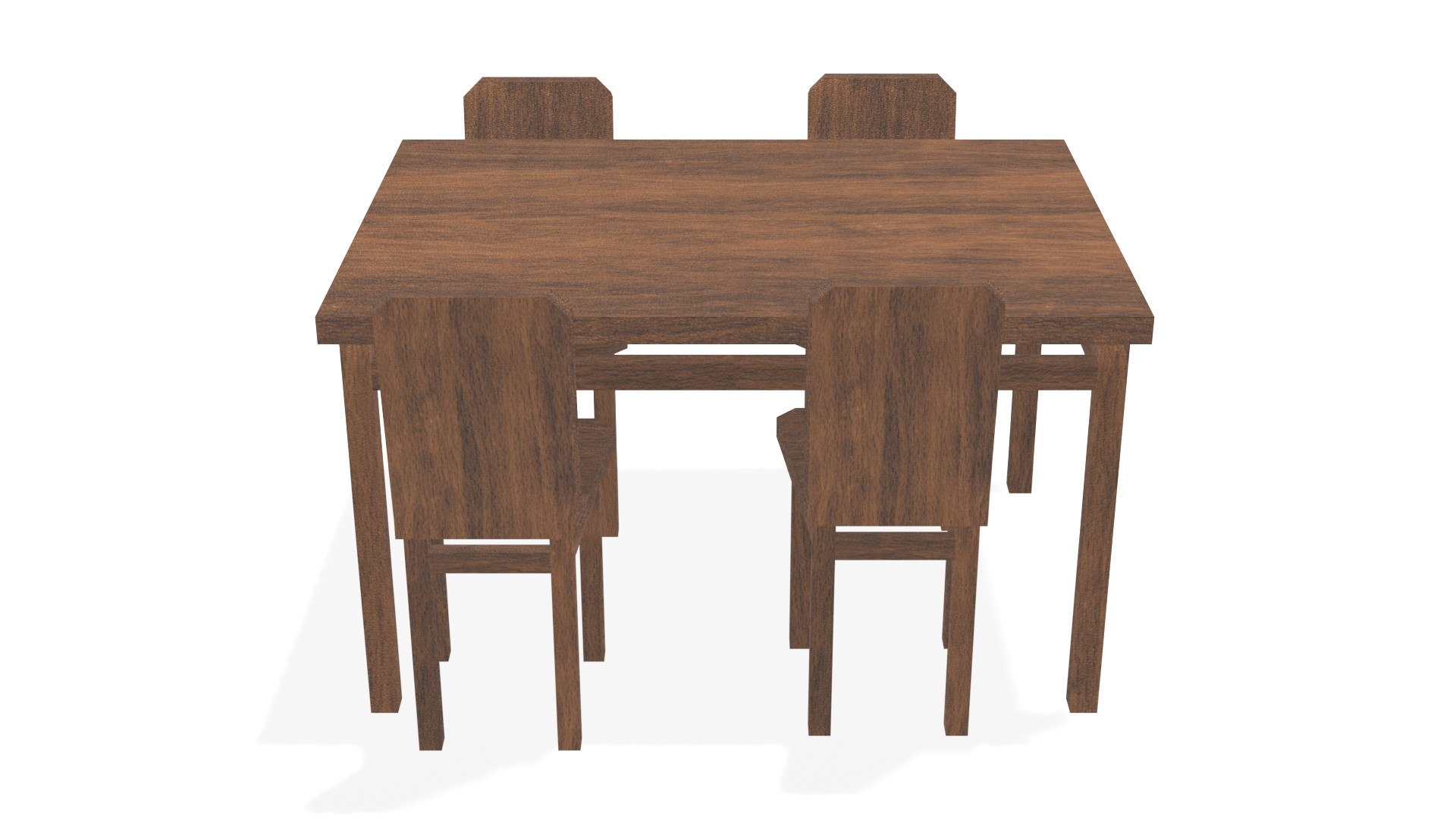 3D Simple RectangularTable - TurboSquid 2175037