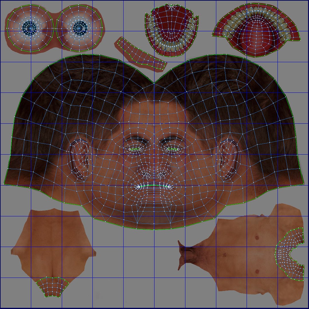3ds Max Human Head