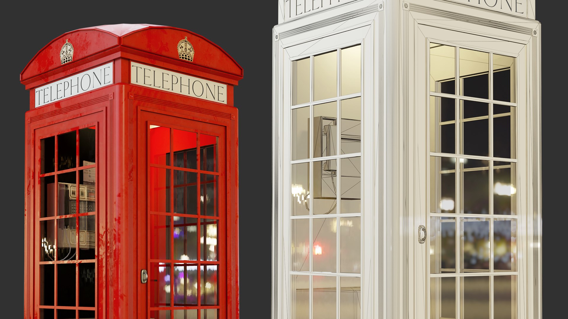 London Telephone K2 3D Model - TurboSquid 1576678