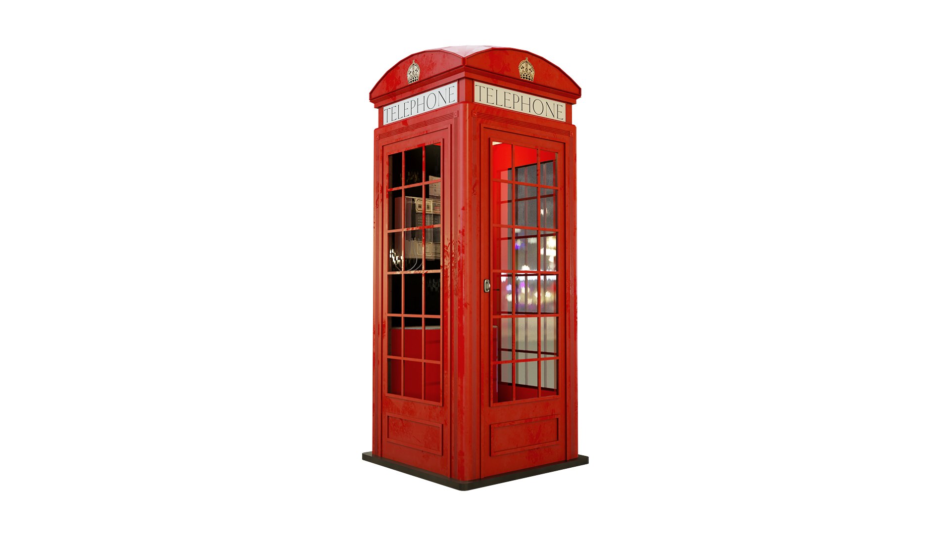 London Telephone K2 3D Model - TurboSquid 1576678