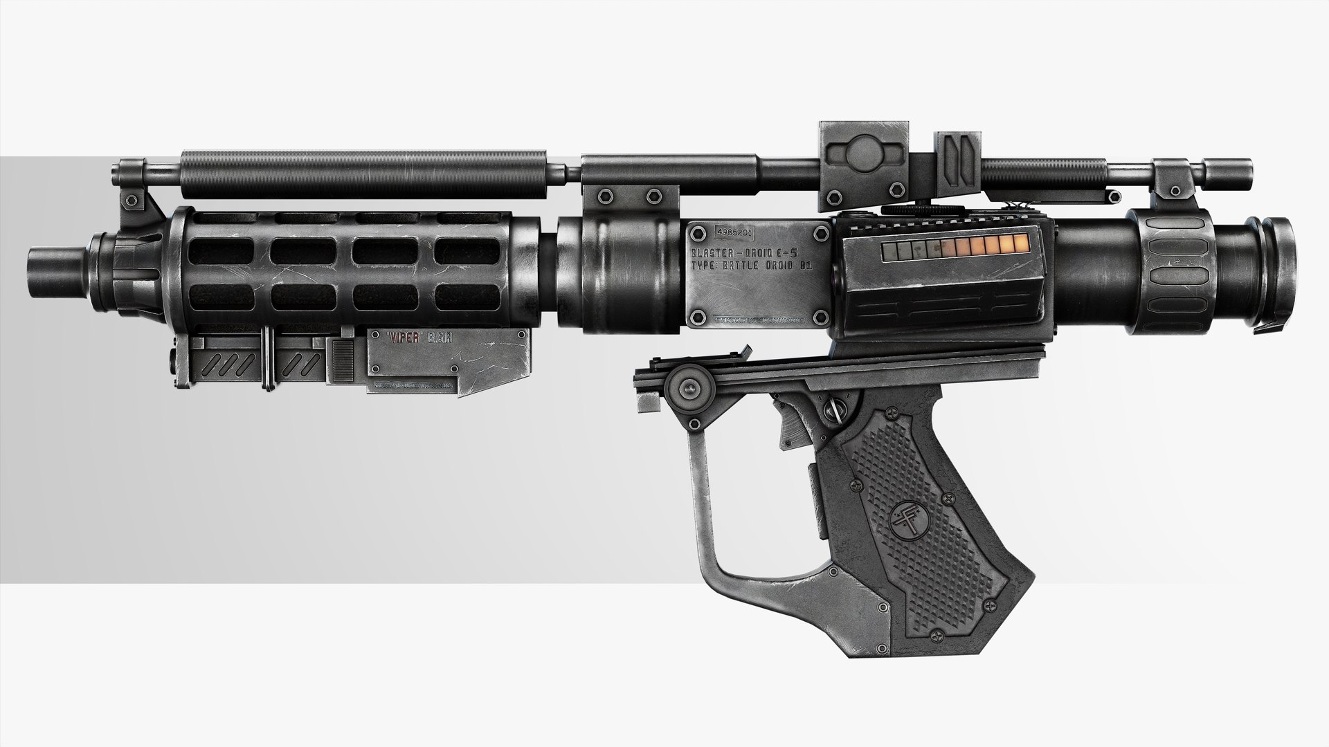 E-5 Star Wars Droid Blaster Rifle 3D Model - TurboSquid 2283453