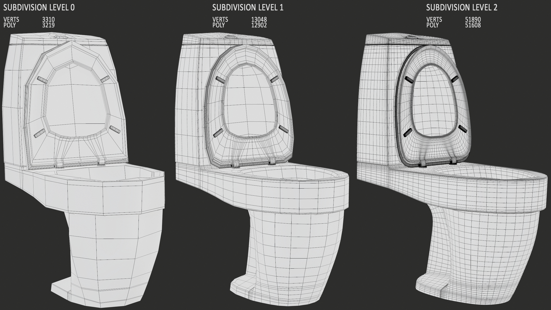 3D toilet wc model - TurboSquid 1699501