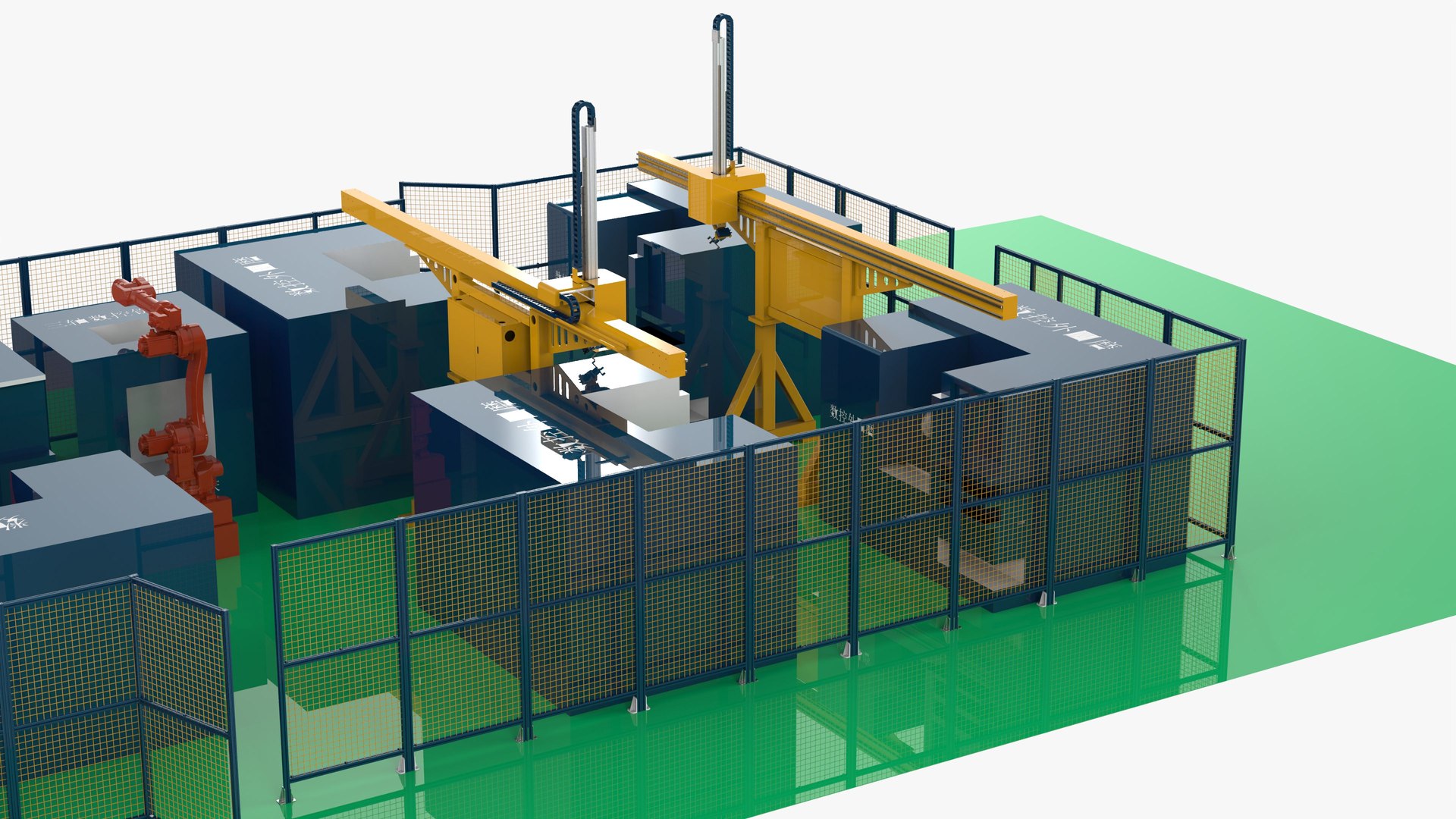 Automatic Crankshaft Processing Line Model - TurboSquid 2343429