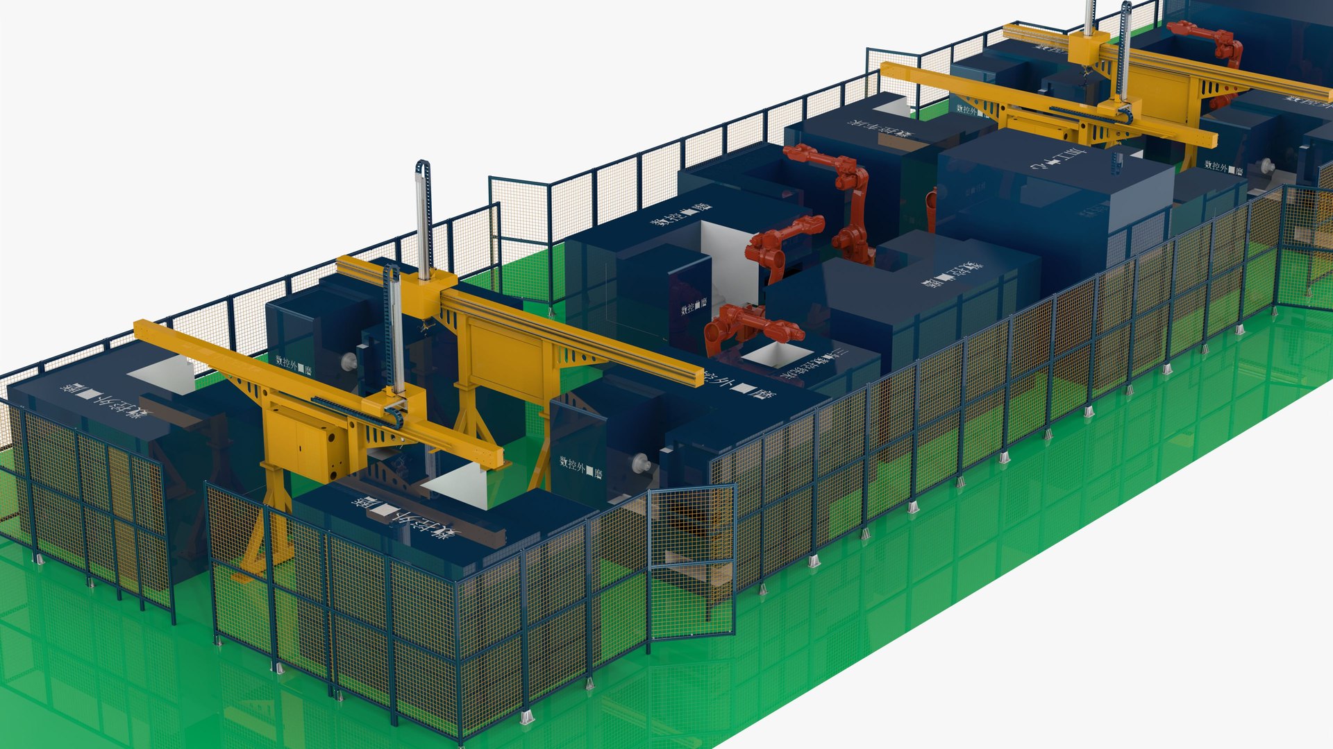 Automatic Crankshaft Processing Line Model - TurboSquid 2343429
