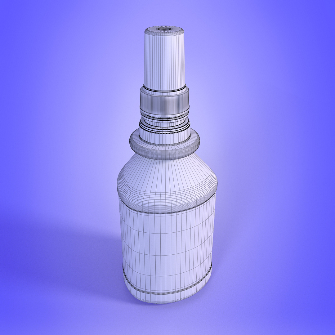 3D orasept spray medicine bottle - TurboSquid 1323608