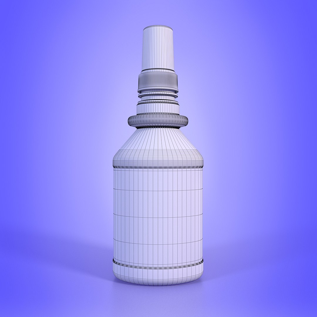 3D Orasept Spray Medicine Bottle - TurboSquid 1323608