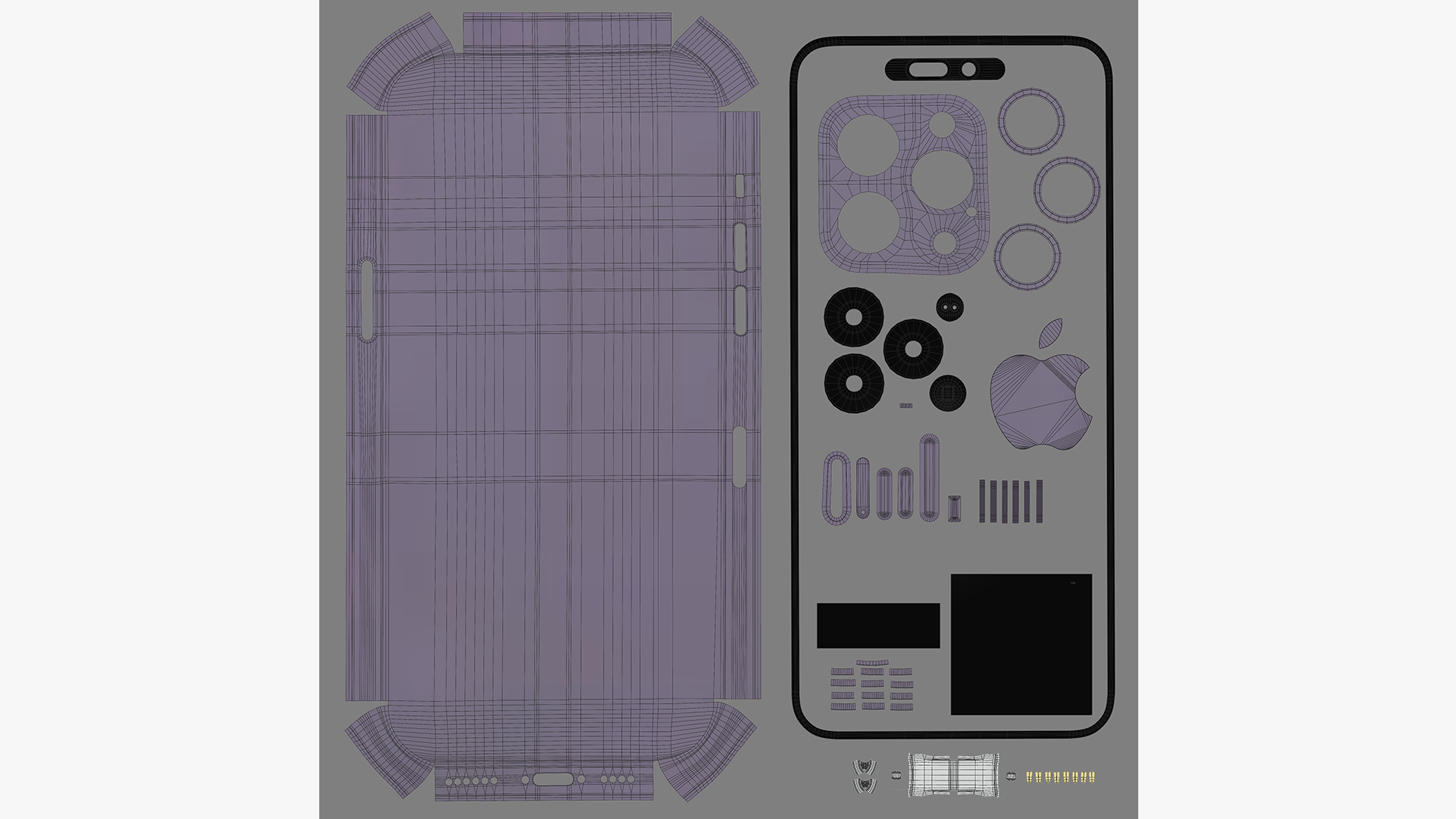 iPhone 14 Pro Max todas as cores Modelo 3D - TurboSquid 2118044