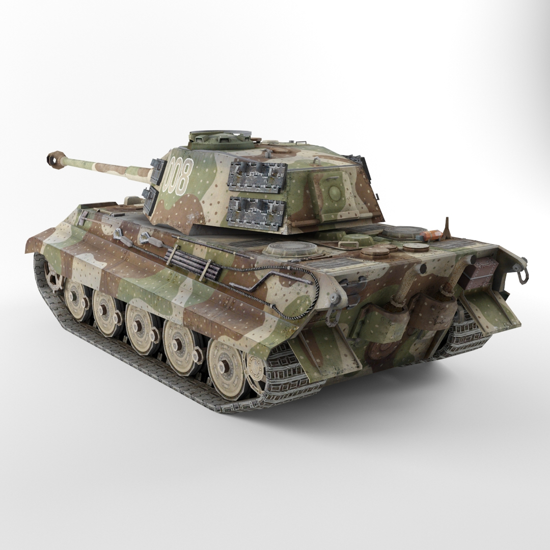 sd tiger ii jagdtiger 3d model