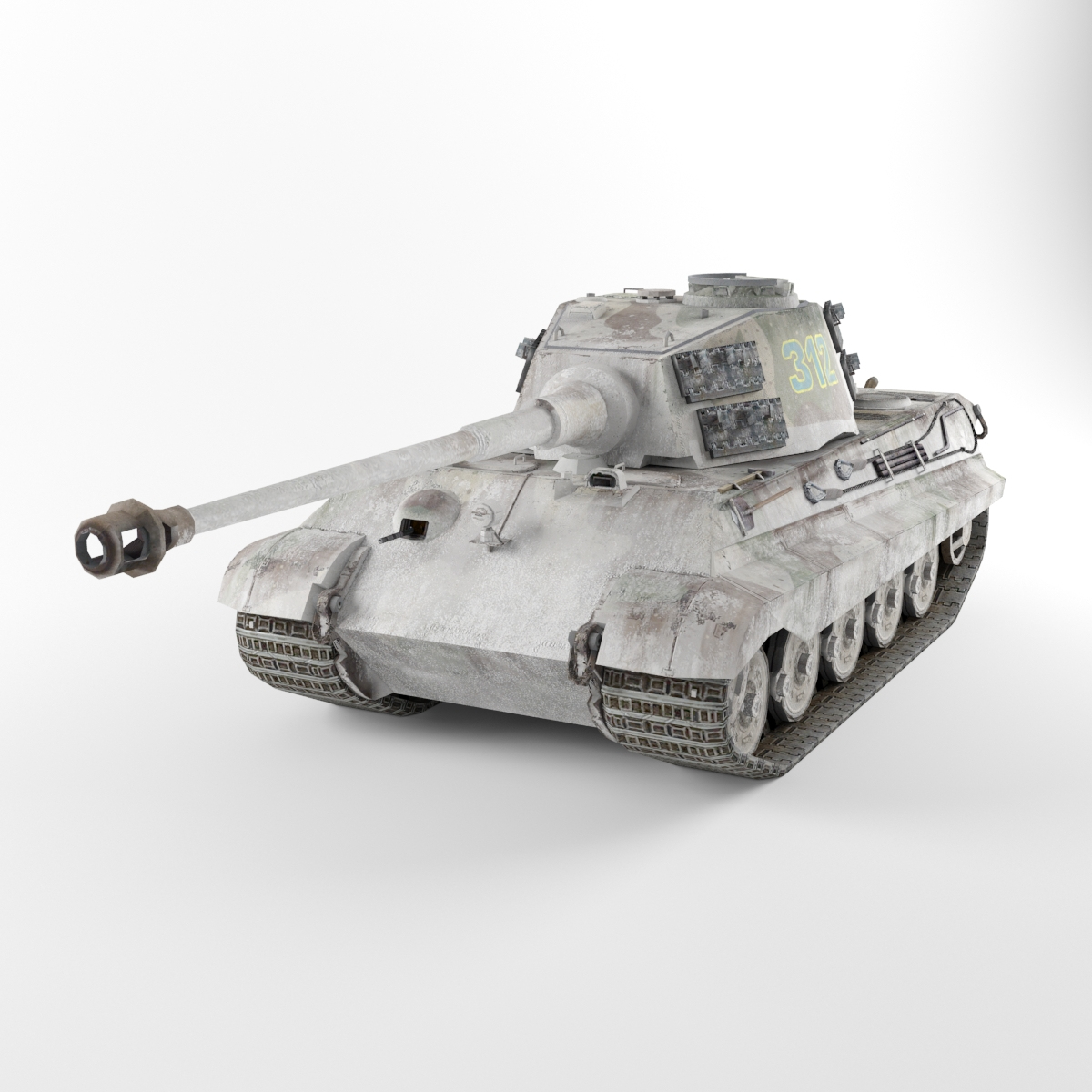 sd tiger ii jagdtiger 3d model