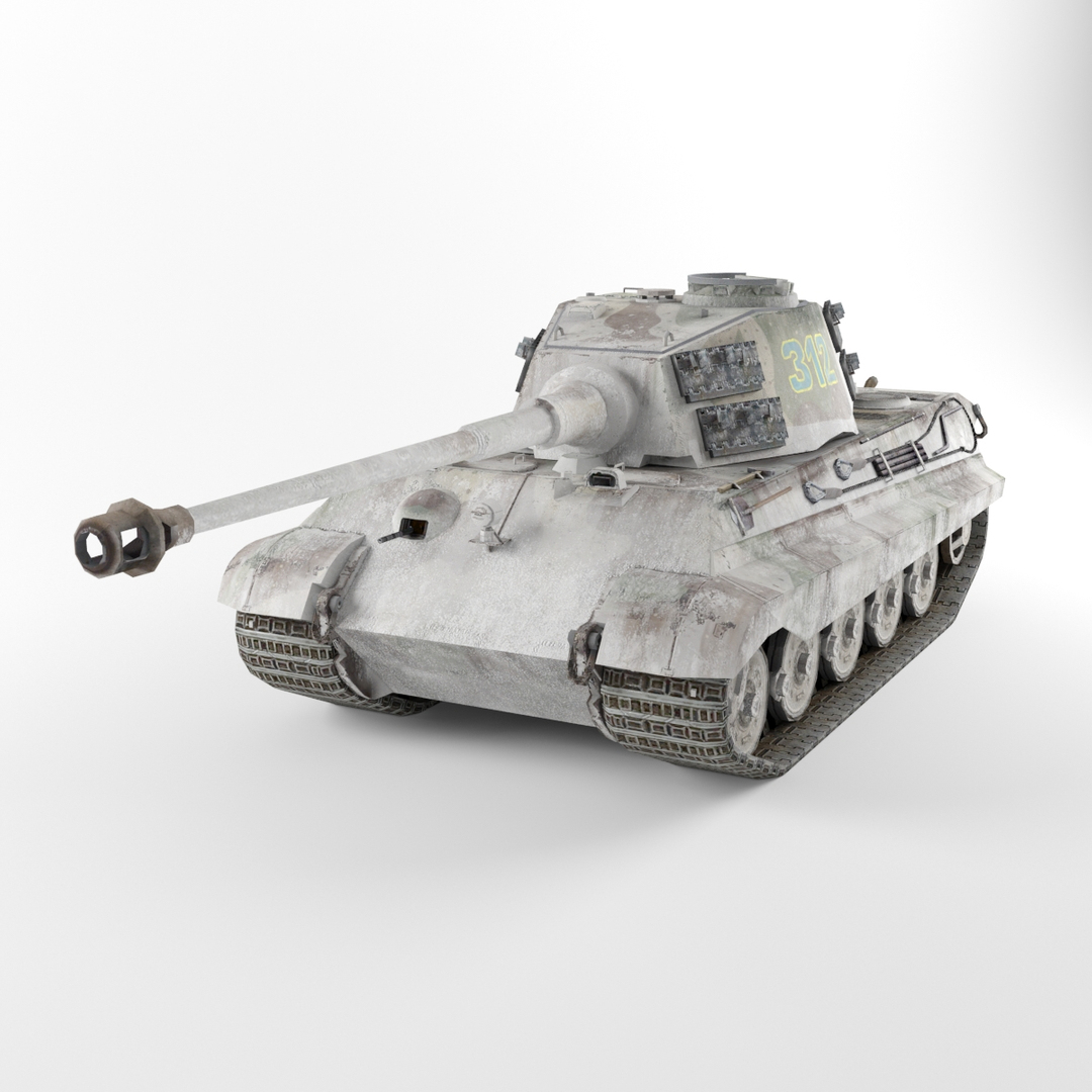 sd tiger ii jagdtiger 3d model