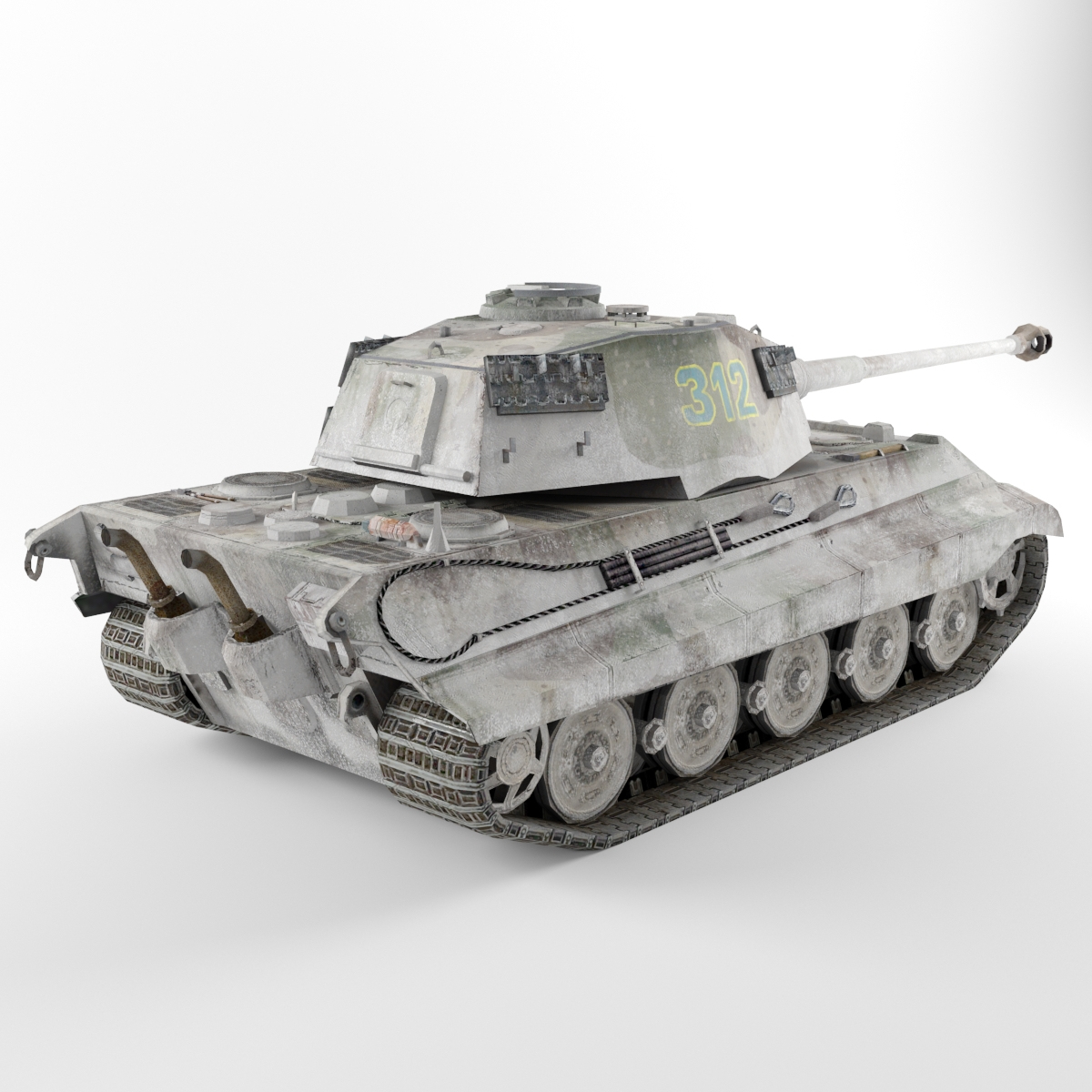 sd tiger ii jagdtiger 3d model