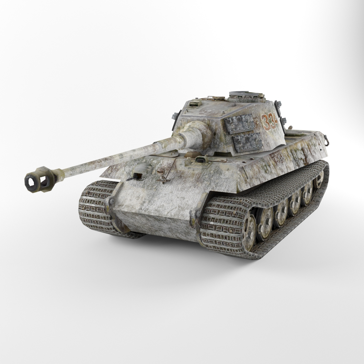 sd tiger ii jagdtiger 3d model
