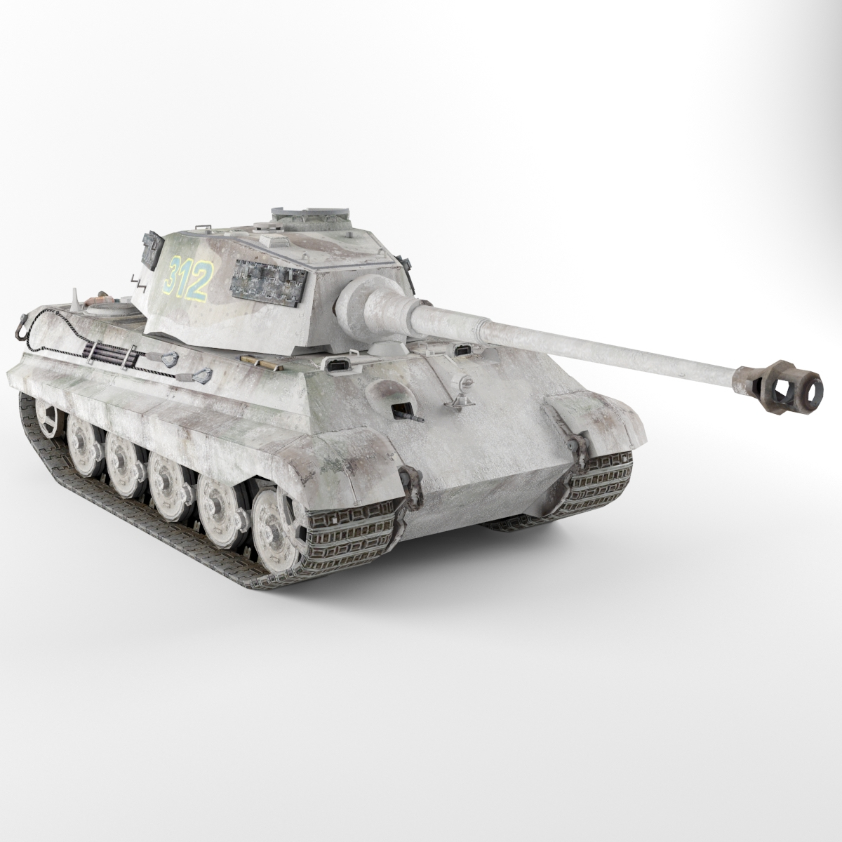 sd tiger ii jagdtiger 3d model