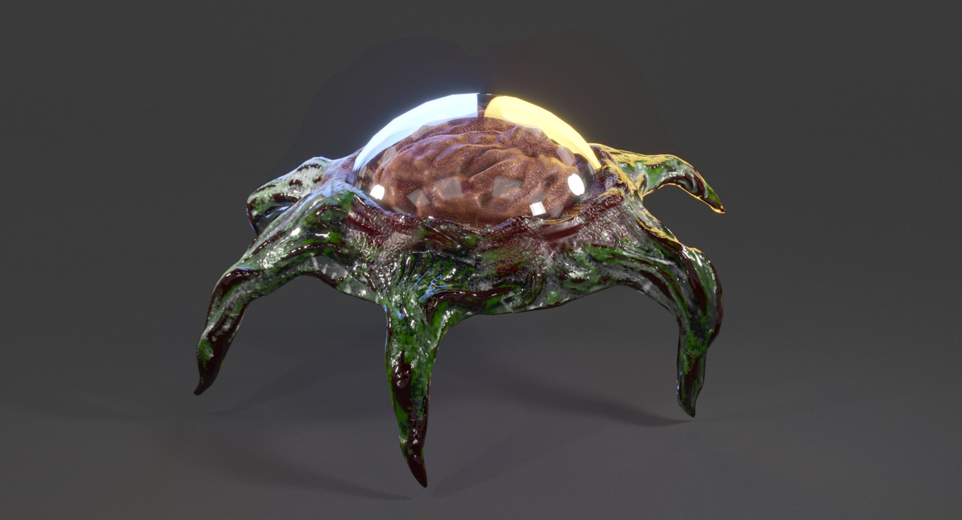 Brain Monster 3D Model - TurboSquid 1279640