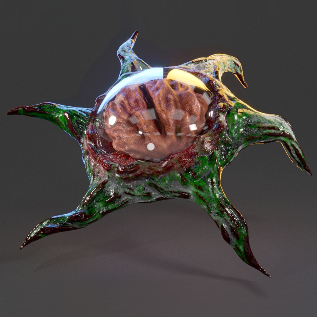 Brain Monster 3D Model - TurboSquid 1279640
