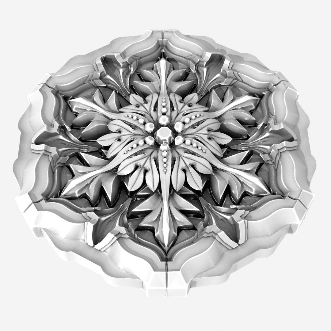 Decorated Disk 3D Model - TurboSquid 1293001