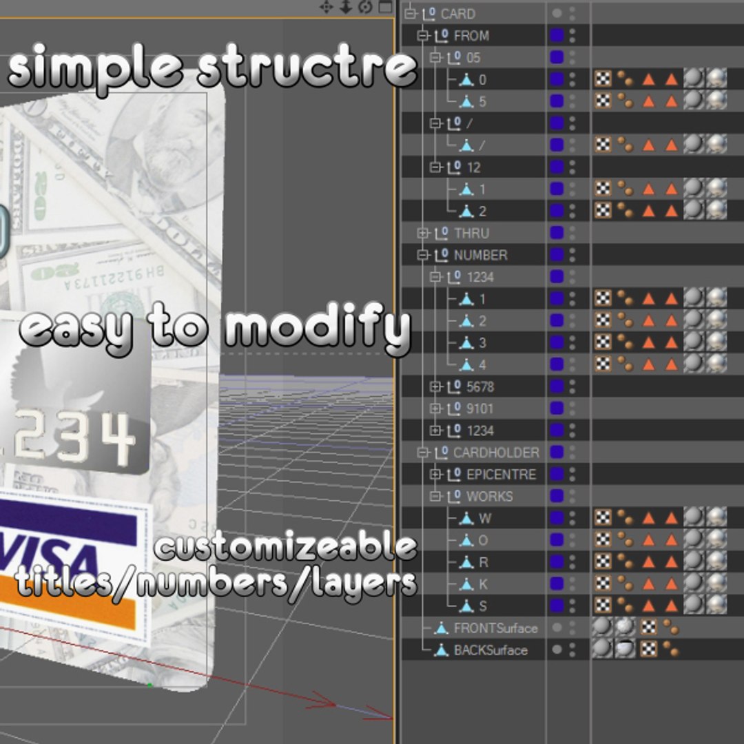 3d Plastic Credit Card