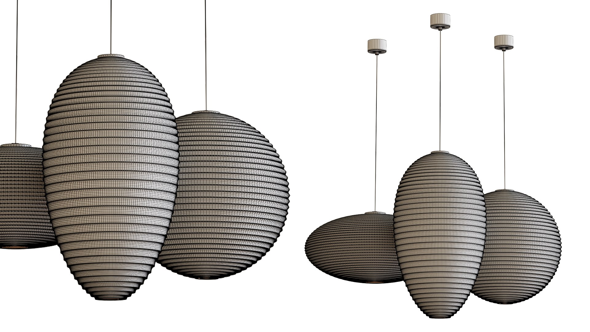 3D Vitra Akari Pendants - TurboSquid 2458338