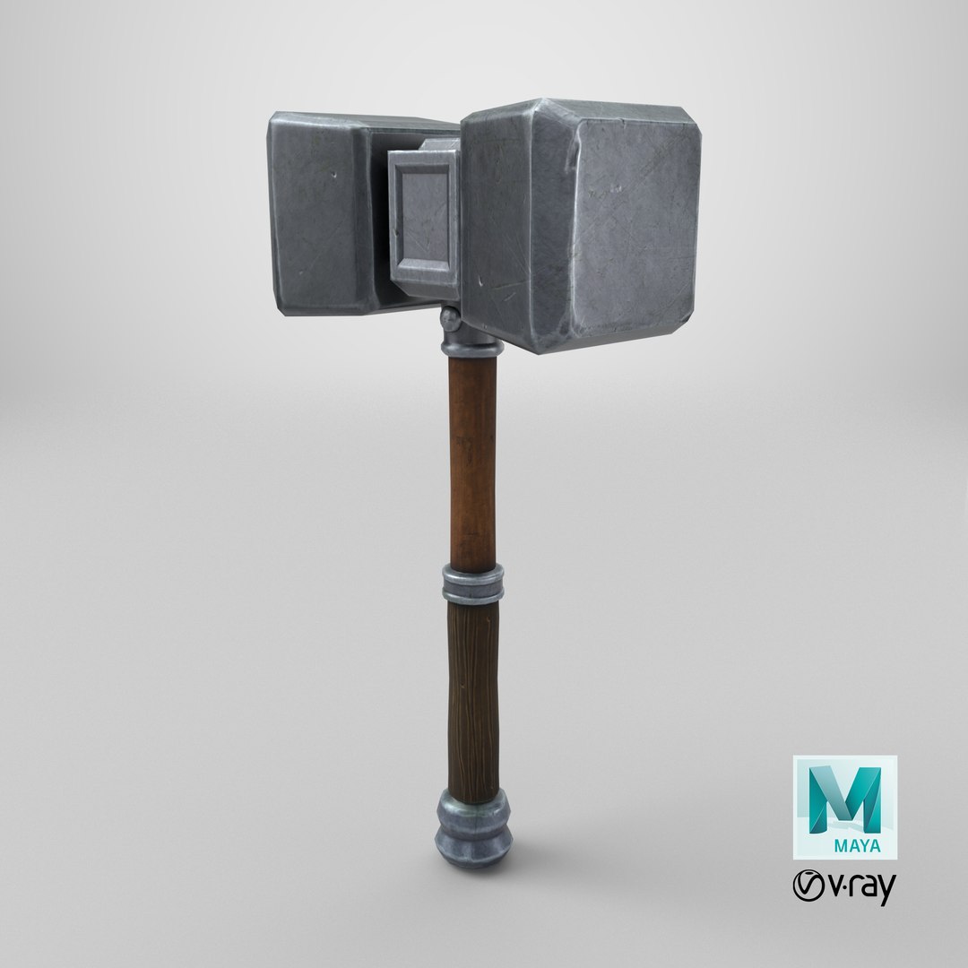 Stylized Hammer 3D Model - TurboSquid 2150521