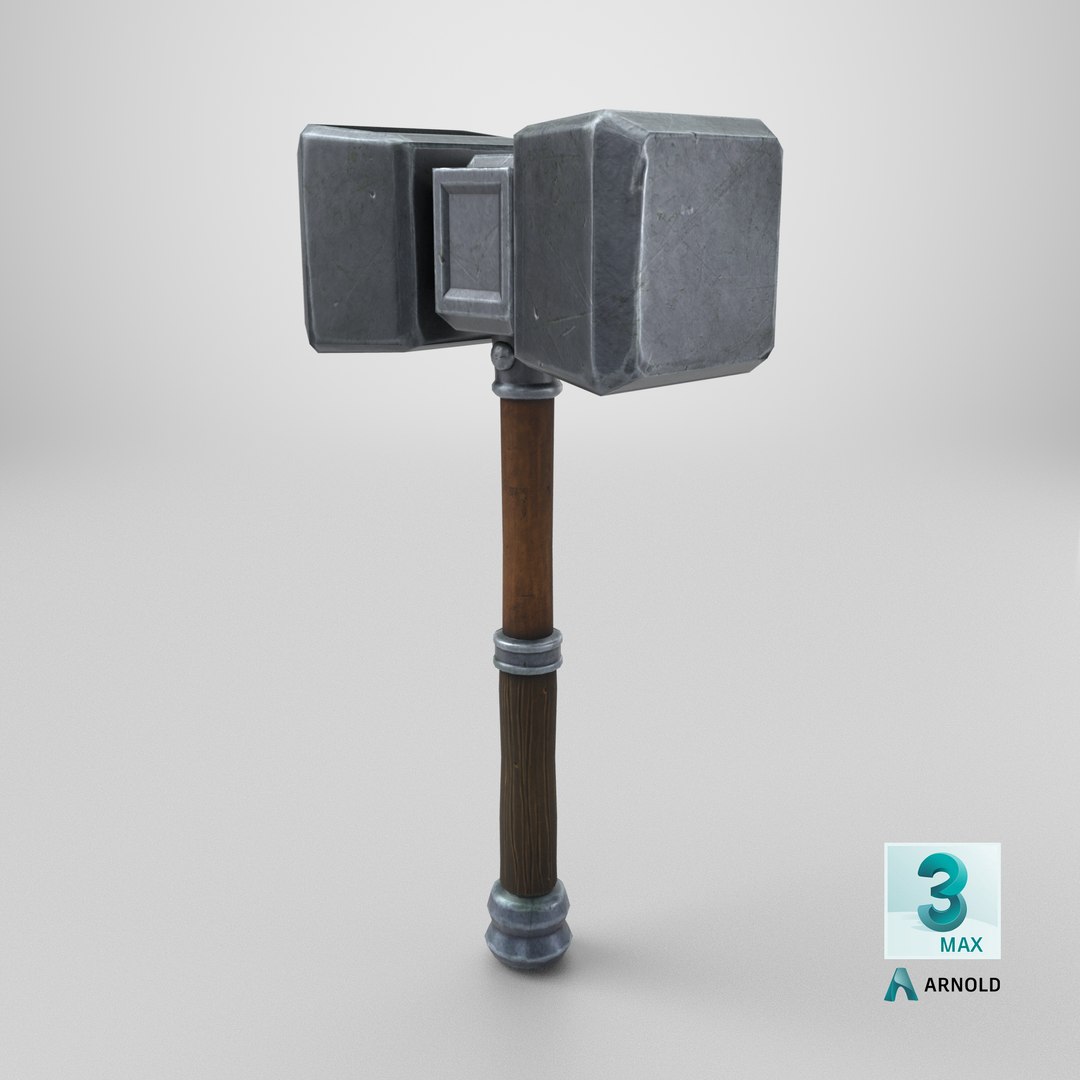 Stylized Hammer 3D Model - TurboSquid 2150521