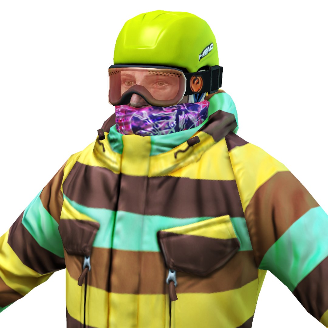 Snowboard John 3d Model