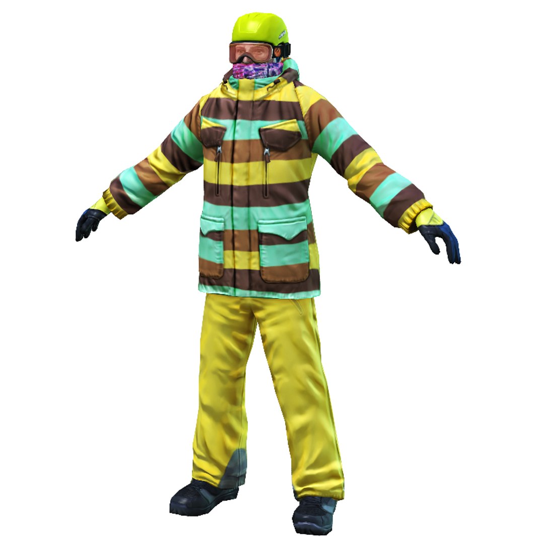 Snowboard John 3d Model